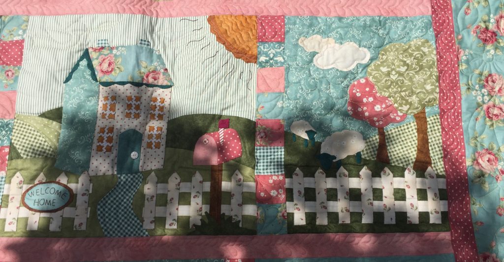 Colcha Welcome Home in Spring Quilt acolchado - Elisa Vaca
